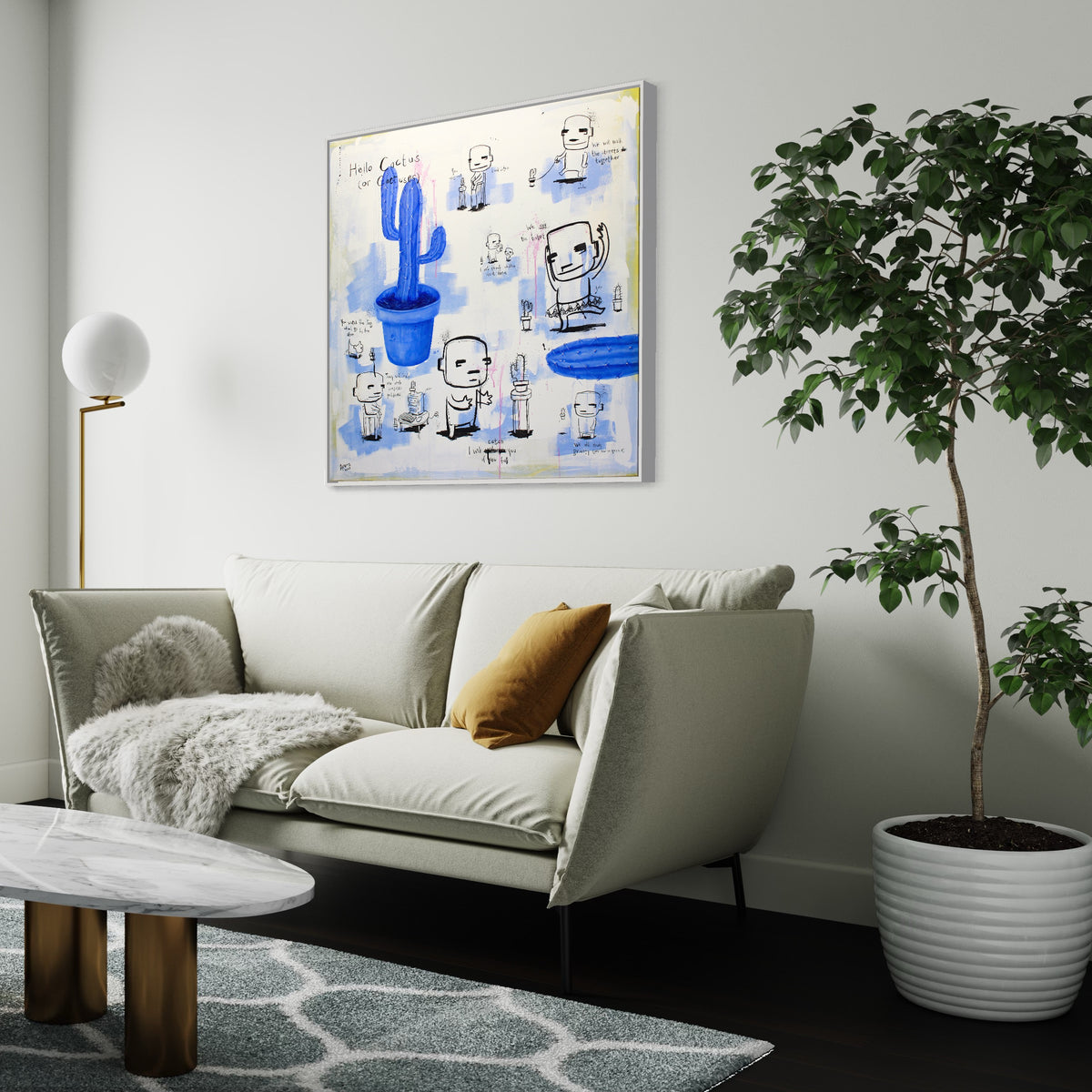 Flower Shop | Acrylic Painting by Jan-Hein Arens – Morton Contemporary