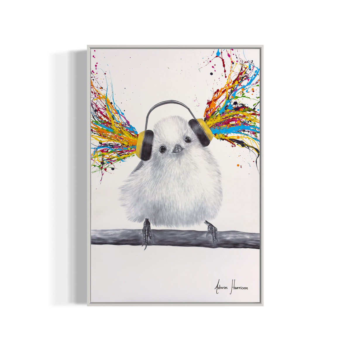 Happy Fluffy - Funky Beats Hybrid Original (fine art painting) – Morton ...