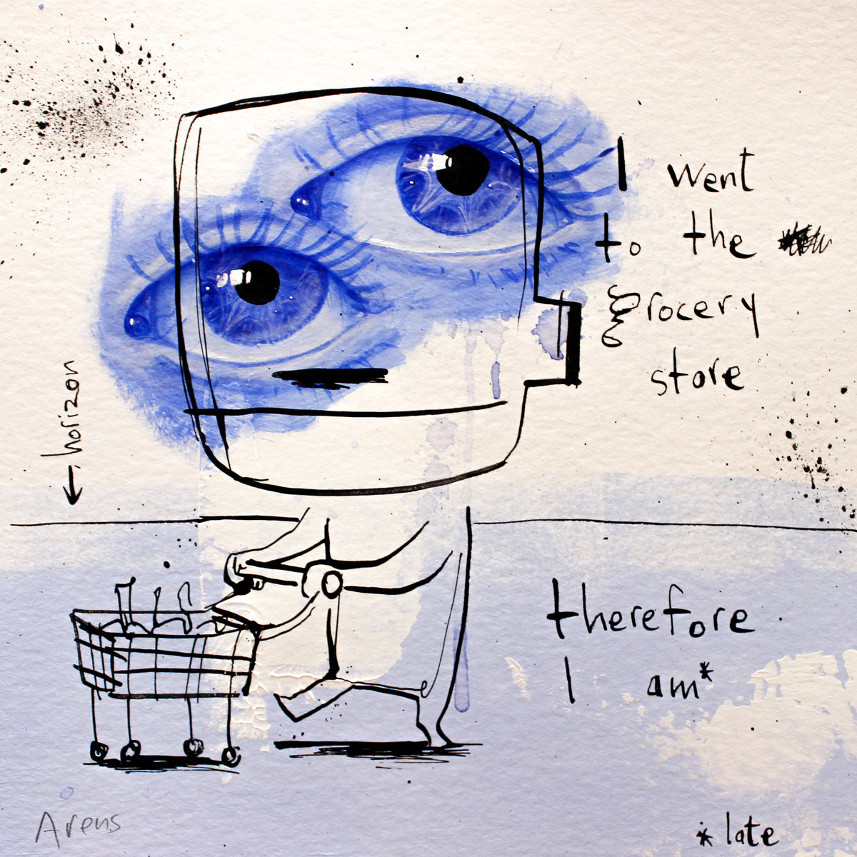 Dance/Math| Acrylic Painting by Jan-Hein Arens – Morton Contemporary